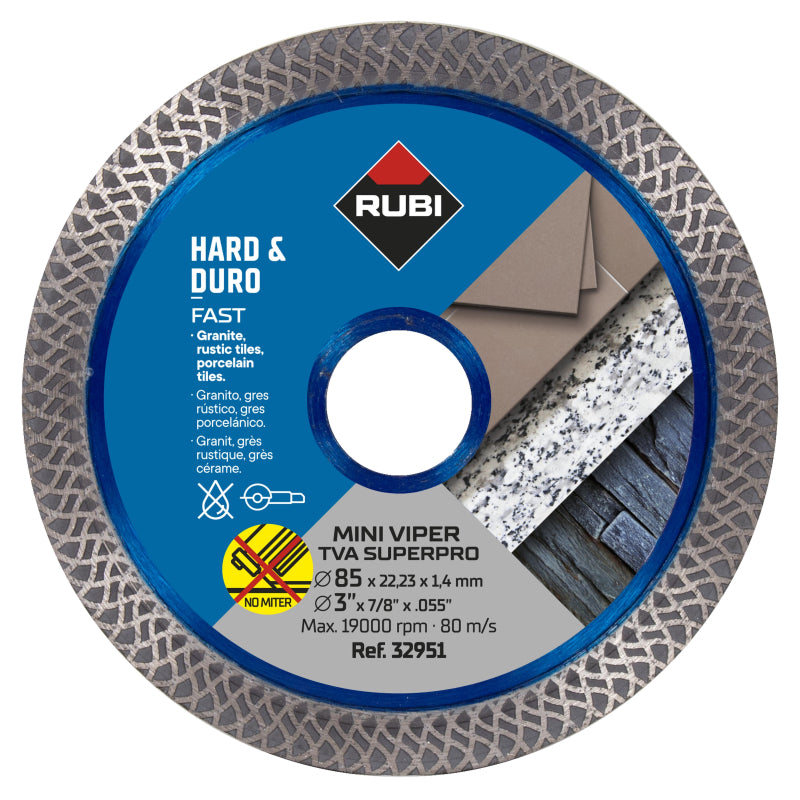 Rubi Mini Viper Blade TVA 85 mm - Super Pro Diamond Blade – Buy Brand Tools
